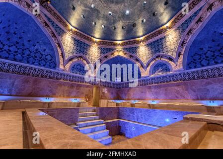 Burgas, Bulgaria. Aquae Calidae, restored ottoman bathroom of Suleiman ...