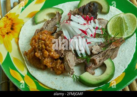 Suadero - Mexican cuisine, is a thin cut of meat Stock Photo - Alamy