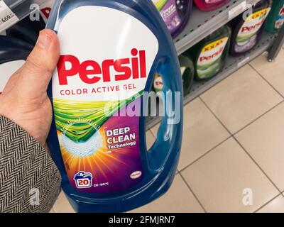 German brand of laundry detergent Persil seen displayed on a ...