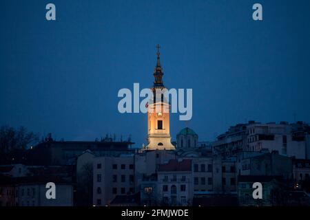 Picture of the Belgrade Cathedral, also known as Saborna Crkva, seen ...