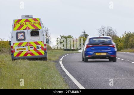 Police Speed Traffic Enforcement Van & Speeding Traffic, Cheshire ...