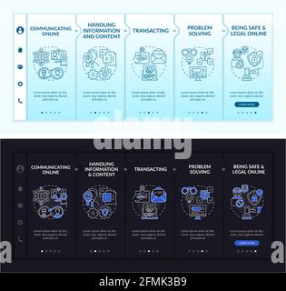 Essential digital skills onboarding vector template Stock Vector Image & Art - Alamy