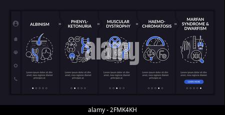 Different genetic disorders vector infographic template Stock Vector ...