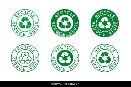 Collection of eco friendly logo stamps. 100 organic logo design. Green ...