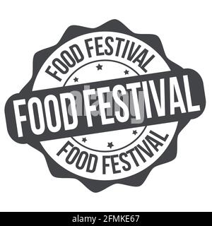 food festival stamp. food festival sign. food festival label set Stock ...