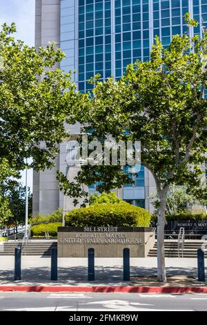 The Robert T. Matsui United States Courthouse in Sacramento California ...