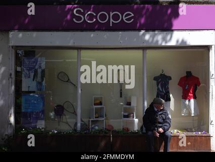 Exterior view of charity shop Scope seen in Littlehampton, UK Stock ...