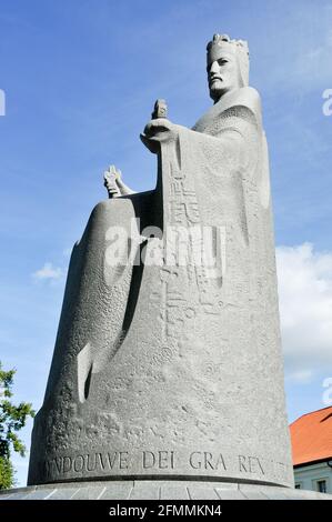 The monument to King Mindaugas of Lithuania in Druskininkai, Lithuania ...