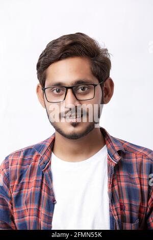 Collage of handsome young indian man over isolated background smiling ...