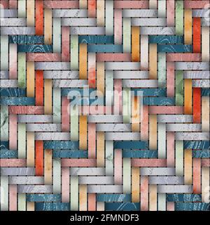 Seamless weave strip colorful ribbon pattern print Stock Photo - Alamy