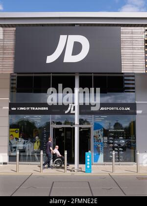 JD sports store on the A1 retail park, Biggleswade, Bedfordshire ...