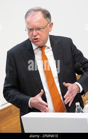 Hanover, Germany. 11th May, 2021. Stephan Weil (SPD), Minister ...