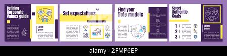 Core values brochure template Stock Vector Image & Art - Alamy