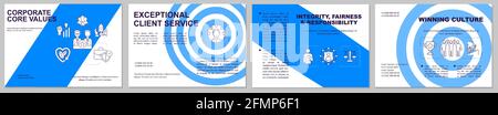 Core values brochure template Stock Vector Image & Art - Alamy