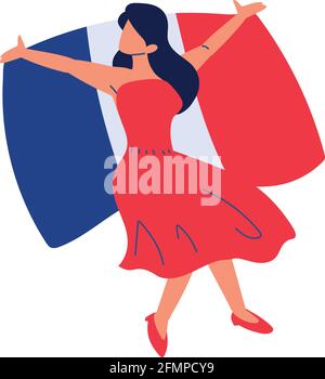 french woman dancing Stock Vector Image & Art - Alamy