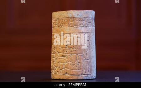Mayan Vessel, Cup Stock Photo - Alamy