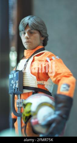 Bangkok, Thailand - April 30, 2018: Passengers waiting for the express ...
