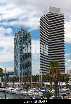 Barcelona, Spain, 04 September: View of the Art Nouveau residential ...