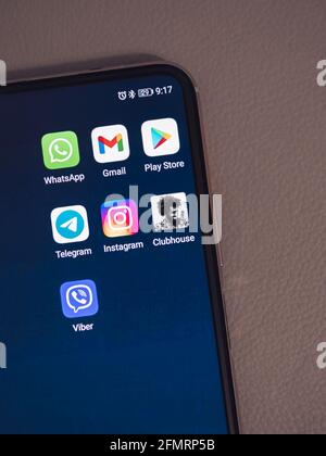 May 11, 2021, Moscow, Russia. Airplane Boeing 777 of Nordwind Airlines ...