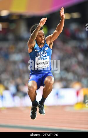 Chris Benard (USA). Triple Jump men, Final. IAAF World Championships ...