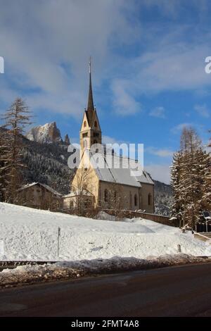Church, Vigo di Fassa, Fassa Valley, Trento Province, Trentino-Alto ...