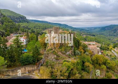 Querol castle Tarragona, Catalonia Spain, 10th century Stock Photo - Alamy