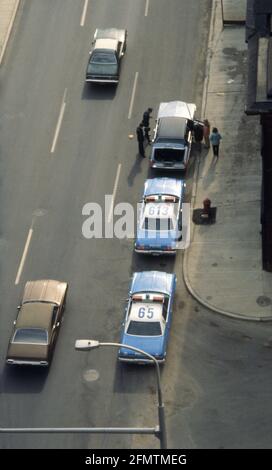 Police car, Philadelphia, USA, 1976 Stock Photo - Alamy