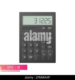 An electronic calculator icon, simple style Stock Vector Image & Art ...