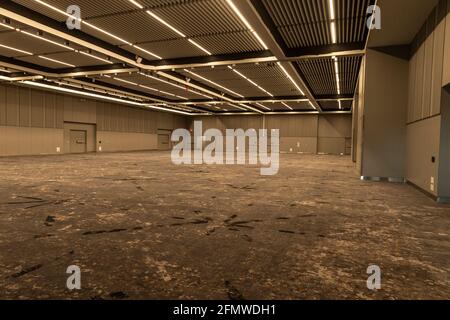 Interior view of Jacob K. Javits Convention Center aka Javits Center in ...
