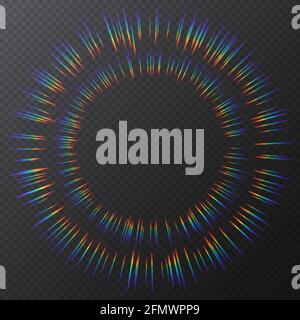 Light Refractions. Rainbow Sunlight Effect. Golographic Rays. Crystal ...