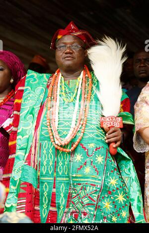 Osun Osogbo Monarch: Ataoja in a pensive mood Stock Photo - Alamy