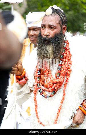Osun Osogbo: King of Ogboni fraternity Dr. Ageshinjawe Ifa arriving at ...