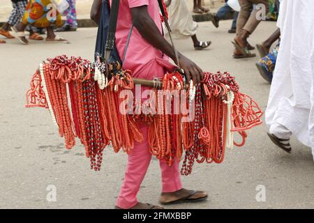 Osun Osogbo: African Traditional Bead Stock Photo - Alamy