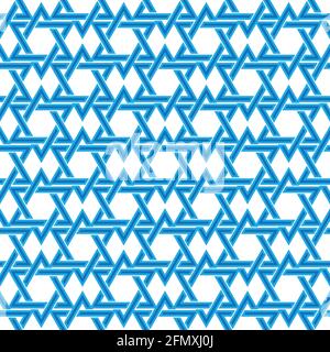 Seamless color pattern of interlocking triangles. Template for textures, textiles, and simple ...