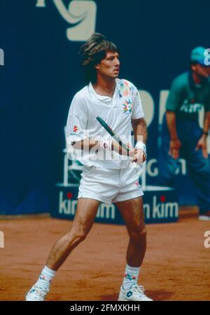 Argentinian tennis player Franco Davin, Roland Garros, France 1990 ...