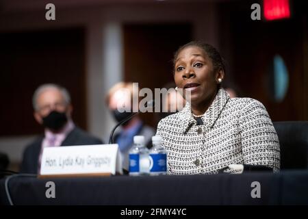 Lydia Kay Griggsby appears before a Senate Committee on the Judiciary ...