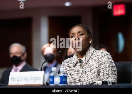 Lydia Kay Griggsby appears before a Senate Committee on the Judiciary ...
