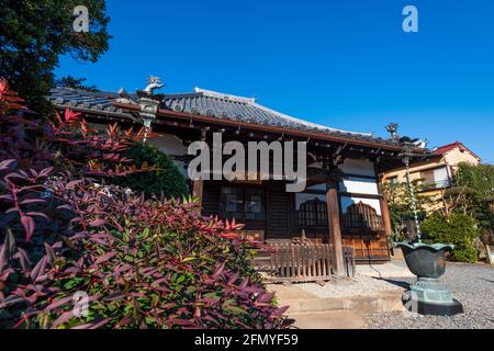 Tokyo, Japan - January 9, 2016: the site of the famous Ryusen-ji Temple ...