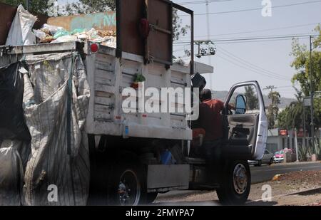 garbage truck, Mexico City, Ciudad de México, Mexico, North America ...