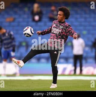 Arsenal's Willian during the Premier League match at Anfield, Liverpool ...