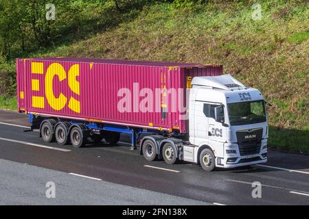ECS European containers transport; Belgian based transport driving on ...