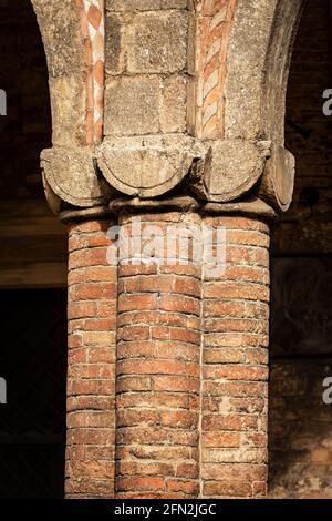 Romanesque, early Gothic cathedral with seven towers and castle, Old ...