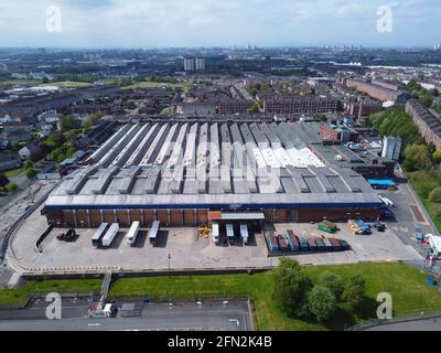 aerial view of the McVities factory, pladis Manchester Factory ...