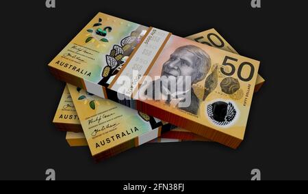 Stack of Australian Dollar Stock Photo - Alamy