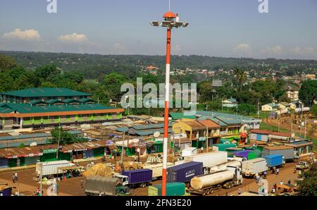 An aerial photo of Busia town Stock Photo - Alamy