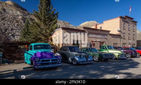 Rosedeer Hotel and the Last Chance Saloon, Wayne ghost town, near ...