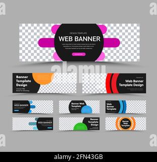 Abstract colored geometric rounded rectangle pattern. Good for web page ...