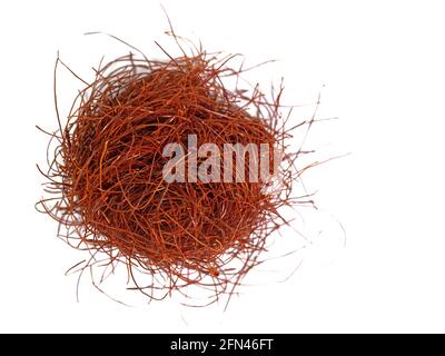 Chilli threads against white background Stock Photo - Alamy