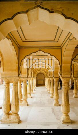 Vertical shot of the majestic Amber Fort near Jaipur, Rajasthan, India ...