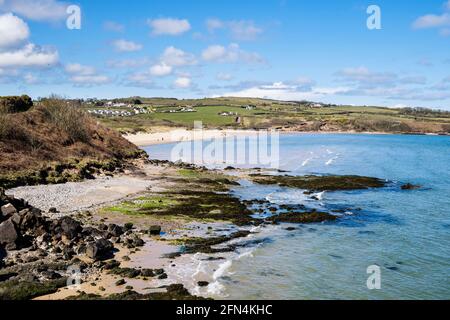 Sea view across Lligwy Bay, Anglesey Stock Photo - Alamy
